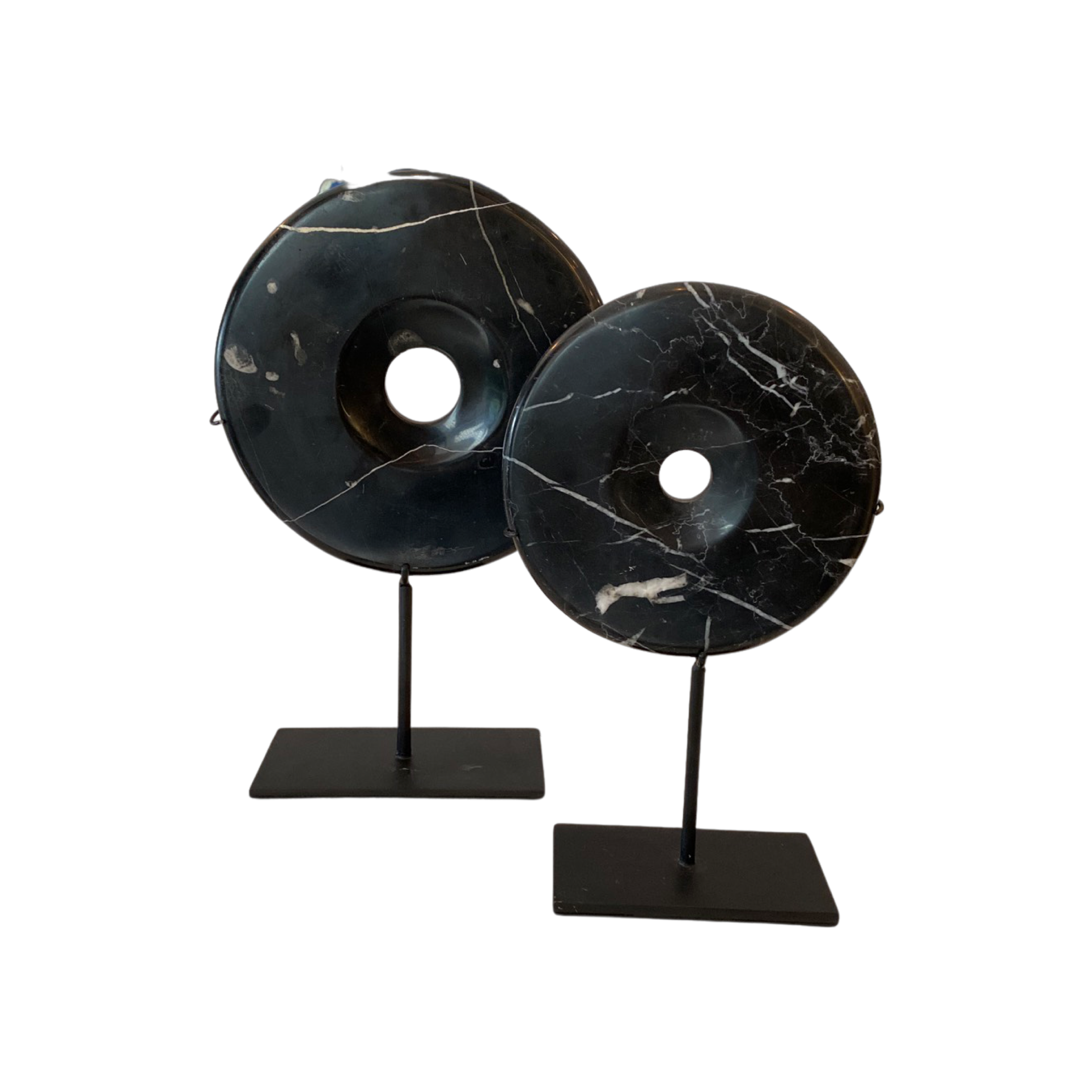 Black Marble Disk | Stand | MARTINIQUE ISLAND STYLE